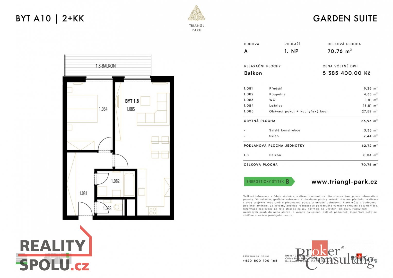 Prodej, byty 2+kk, 36 m 2 , Plzeň